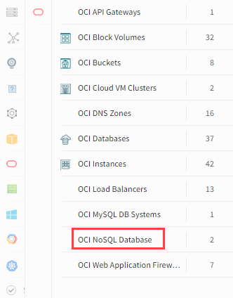 OCI NoSQL Database | OpsRamp Documentation